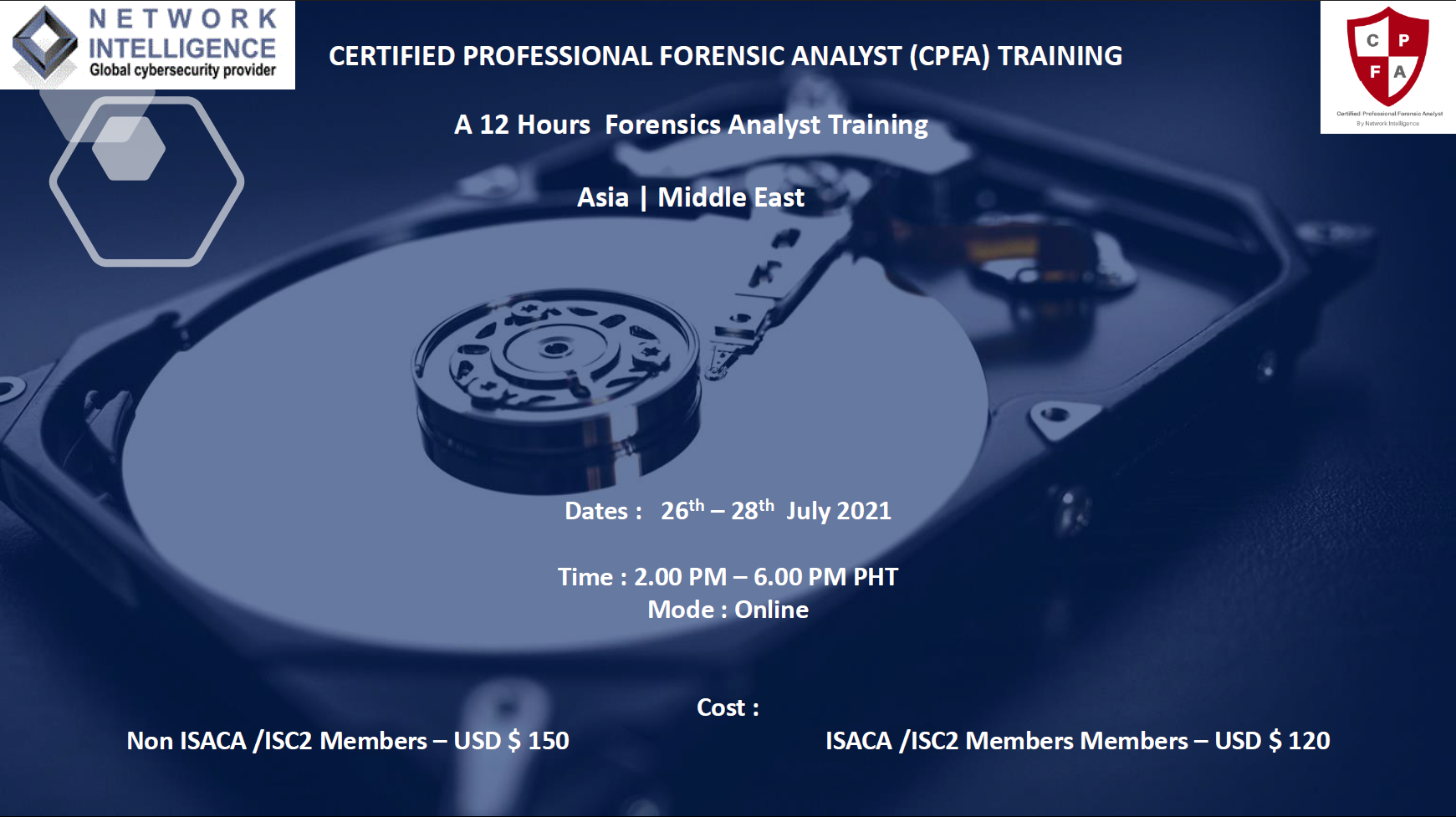 WEBINAR: Certified Professional Forensics Analyst (CPFA) Training - Manila Chapter